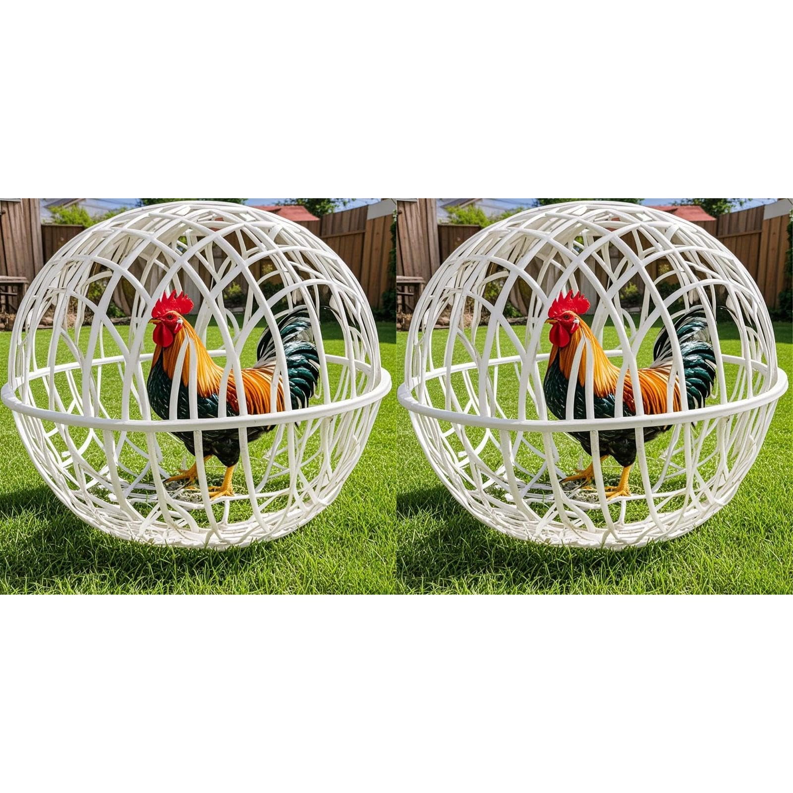Chicken Balls Cage for Outside, Ball-Shaped Chicken Cage, Movable ...