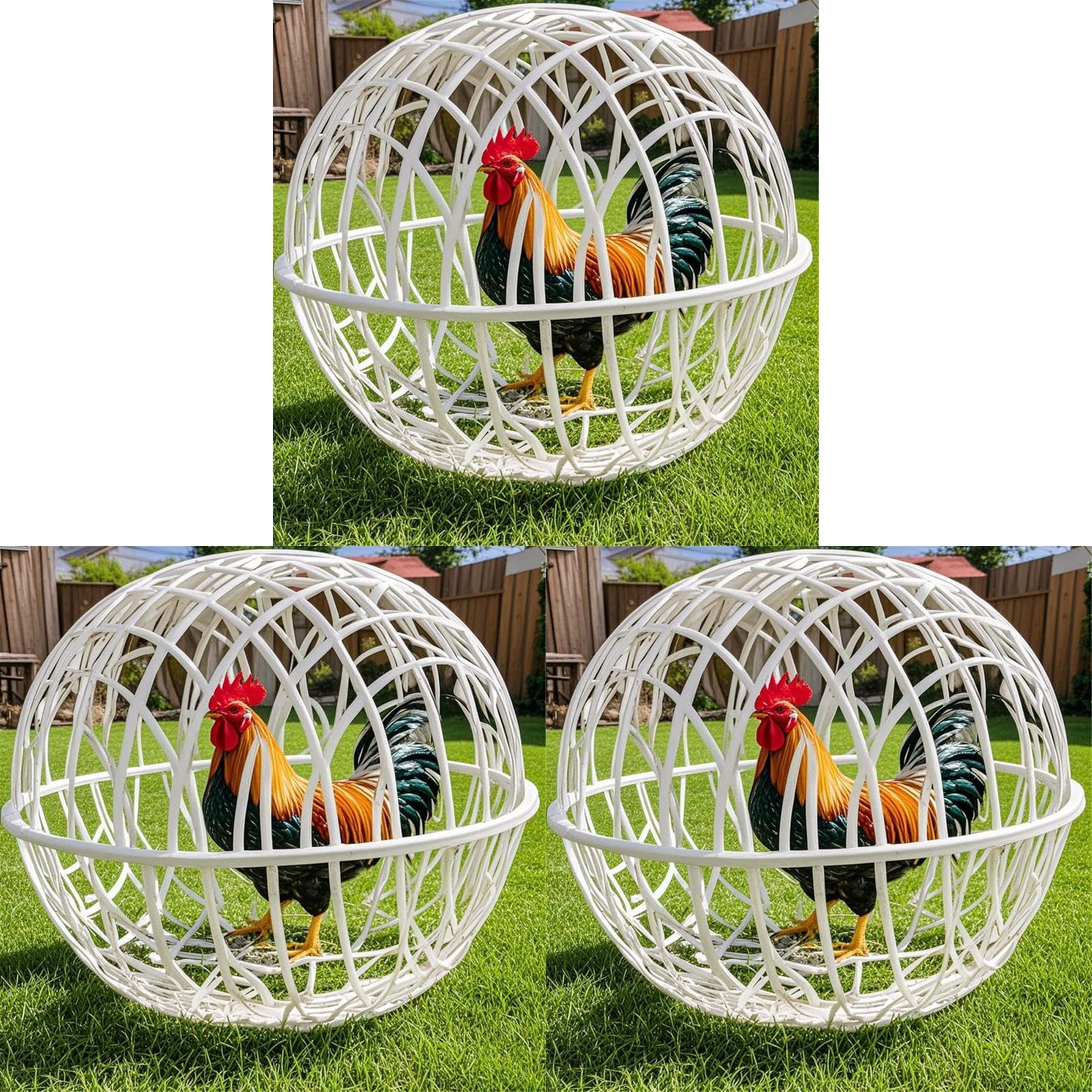 Chicken Balls Cage for Outside, Ball-Shaped Chicken Cage, Movable ...