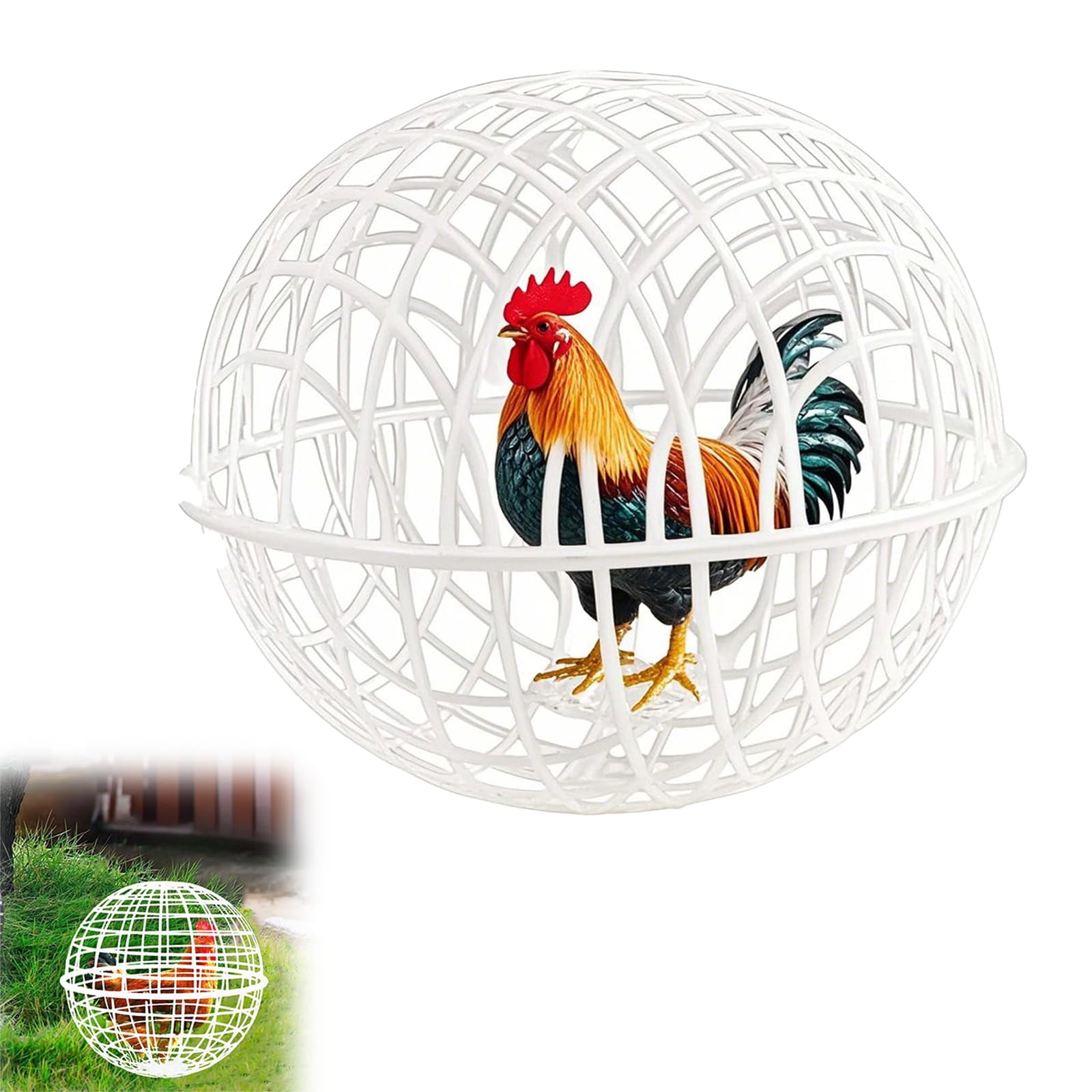 Chicken Balls Cage for Outside Chicken Ball Cage Rolling Chicken Coop ...