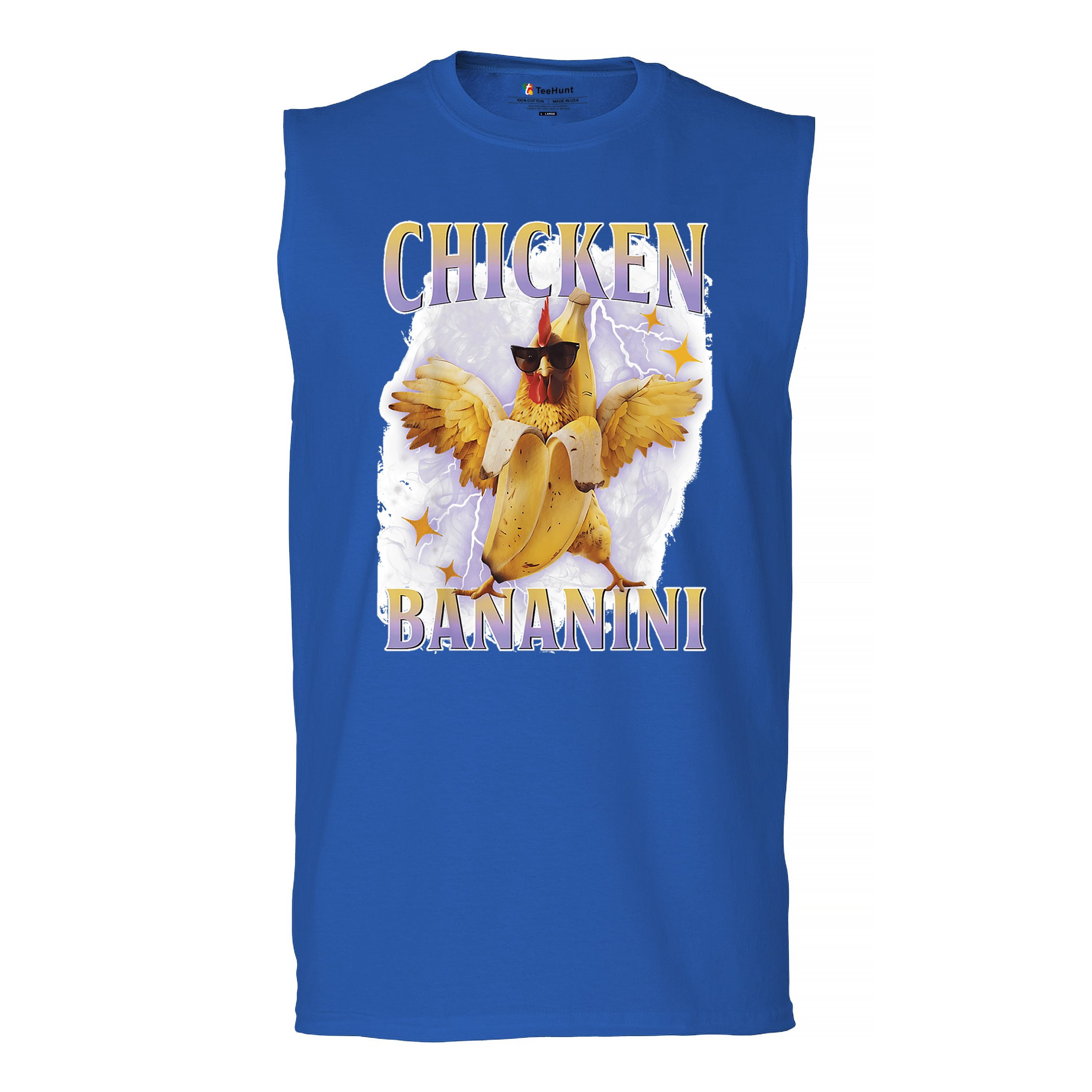 Chicken Bananini Men's Muscle Shirt Funny Italian Brainrot Gen Z Alpha ...