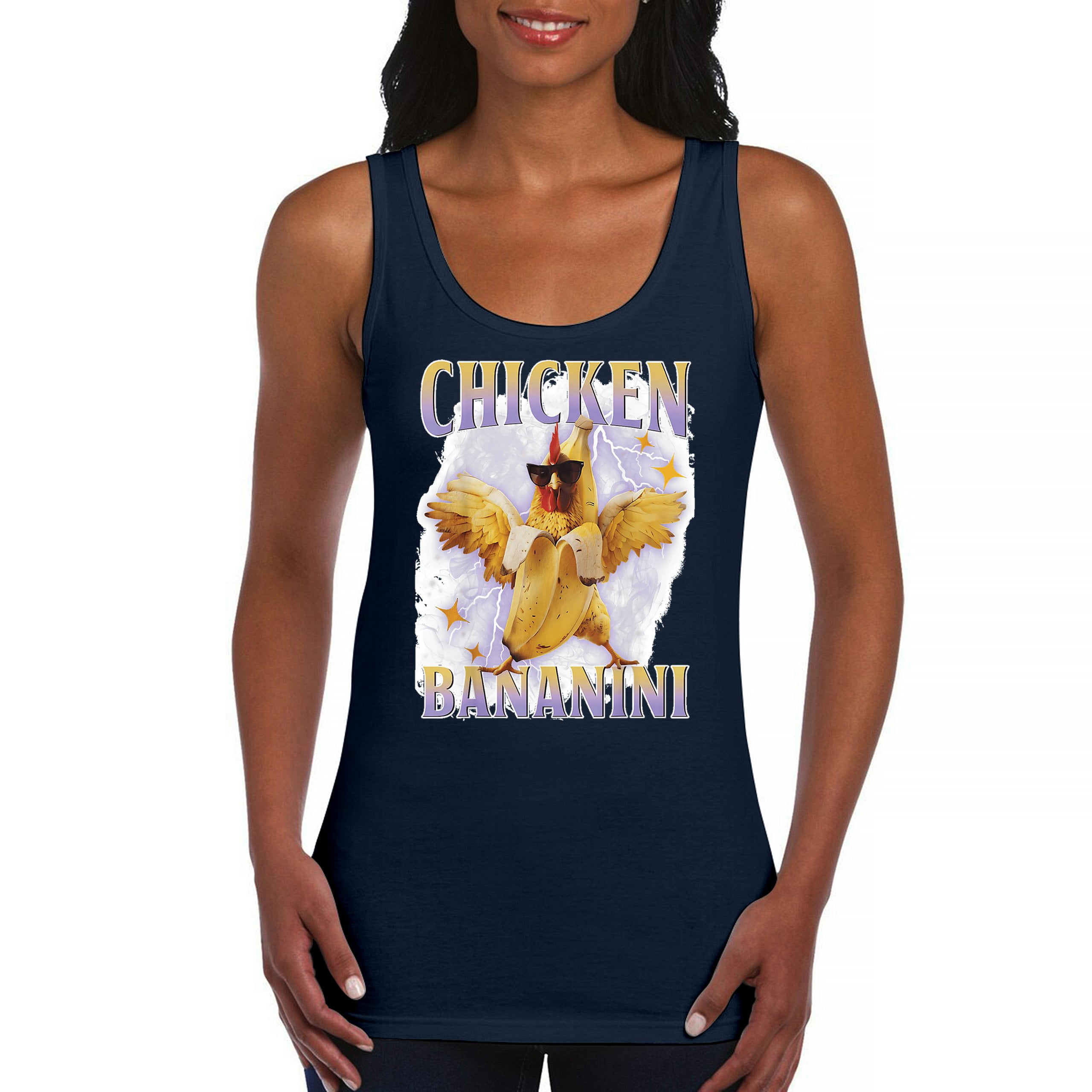 Chicken Bananini Women's Tank Top Funny Italian Brainrot Gen Z Alpha ...