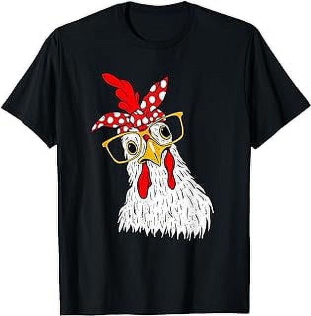 Chicken Bandana Girl - Poultry Owner Rancher Farmer Backyard T-Shirt ...