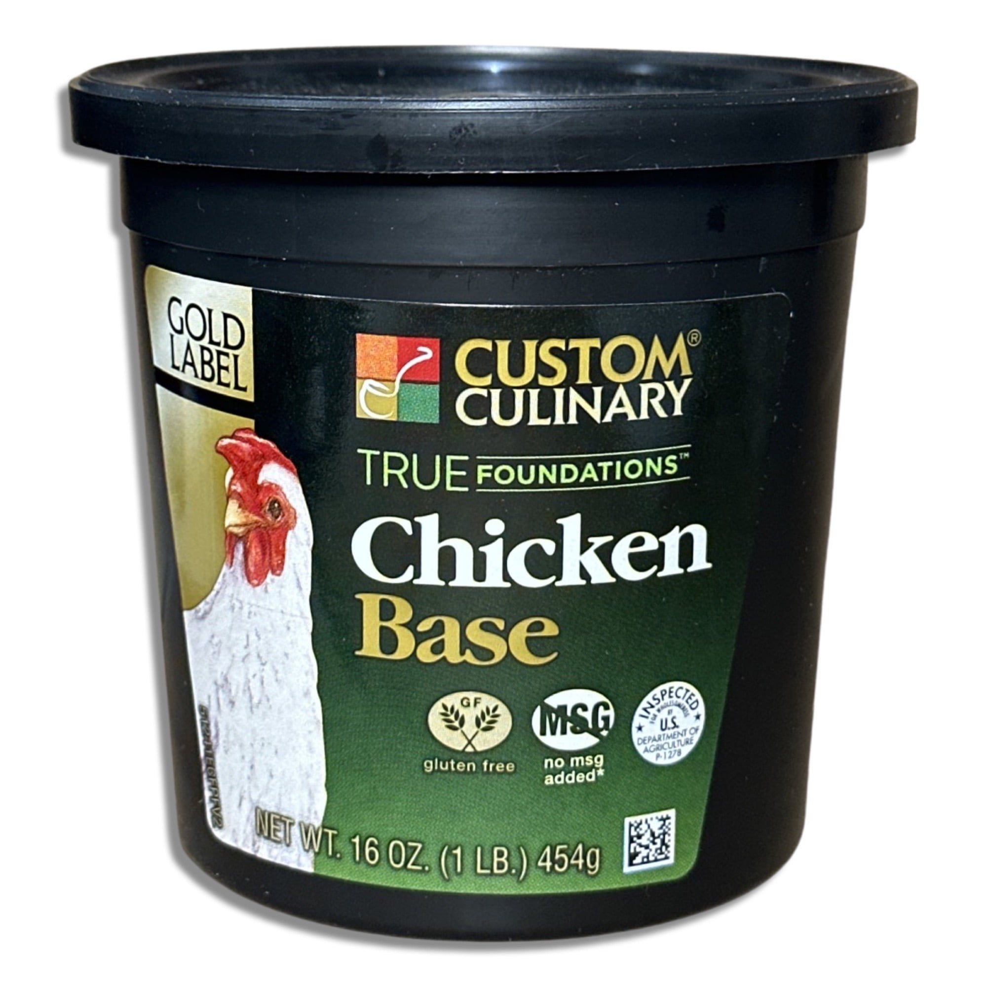Custom Culinary 1 Pound Tub of Gold Label Chicken Base for Cooking Soup ...