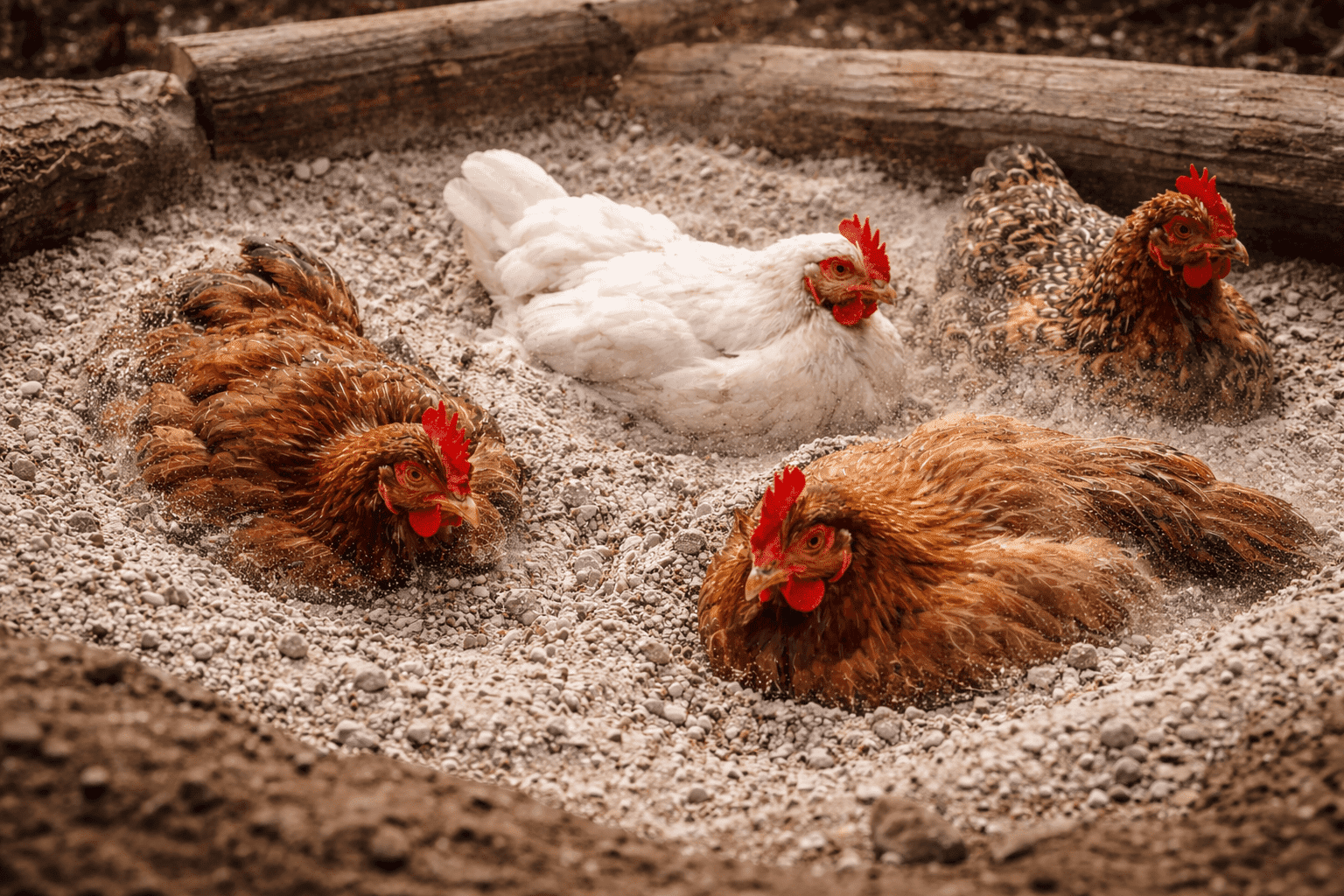 Chicken Bath - Wood Ash, Sand, Dust - for All Chickens - 1 Pound ...