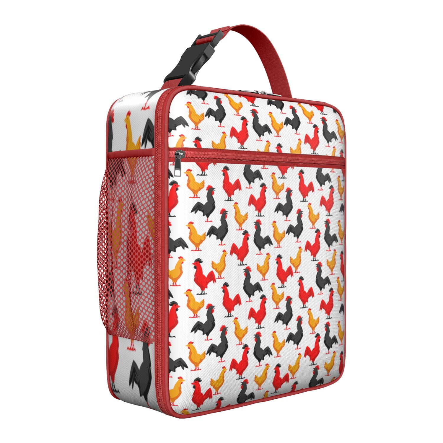 Chicken Bento Box Bag – Waterproof Reusable Insulated Cooler Lunch Tote ...