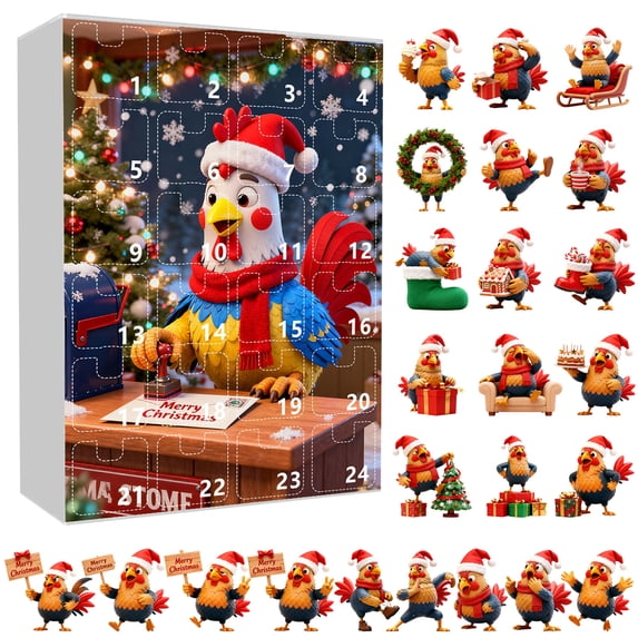 Chicken Blind Box Chicken Toy Chicken Countdown Calendar Chicken Advent ...