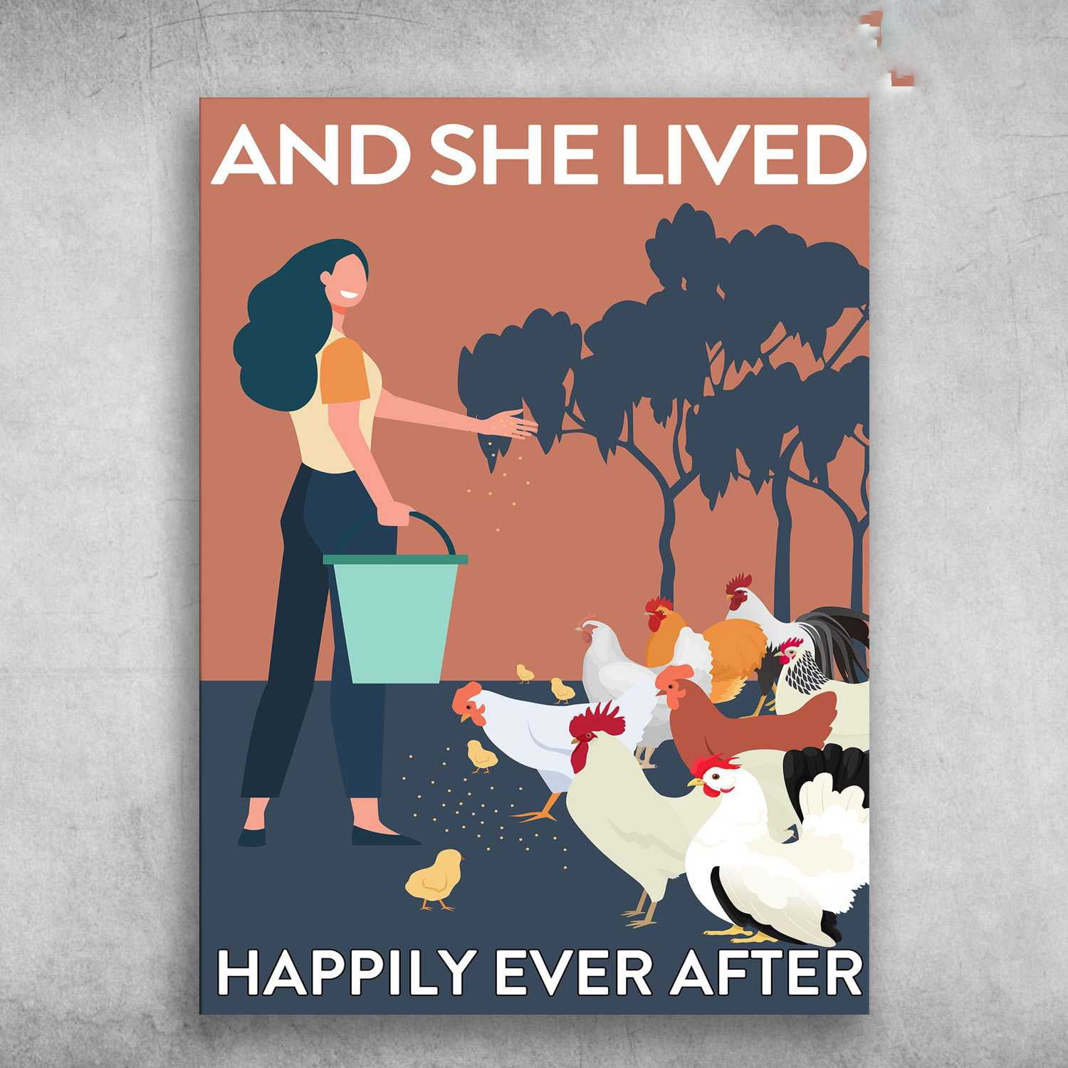 Chicken Breeding - And She Lived, Happily Ever After, Farm Chicken 16 x ...