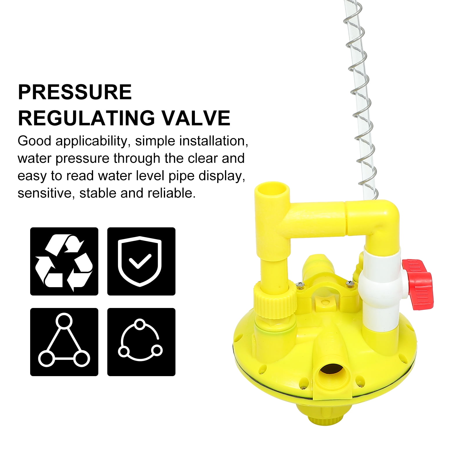 Yellow Plastic Chicken Water Line Regulator for Home Use Lightweight ...