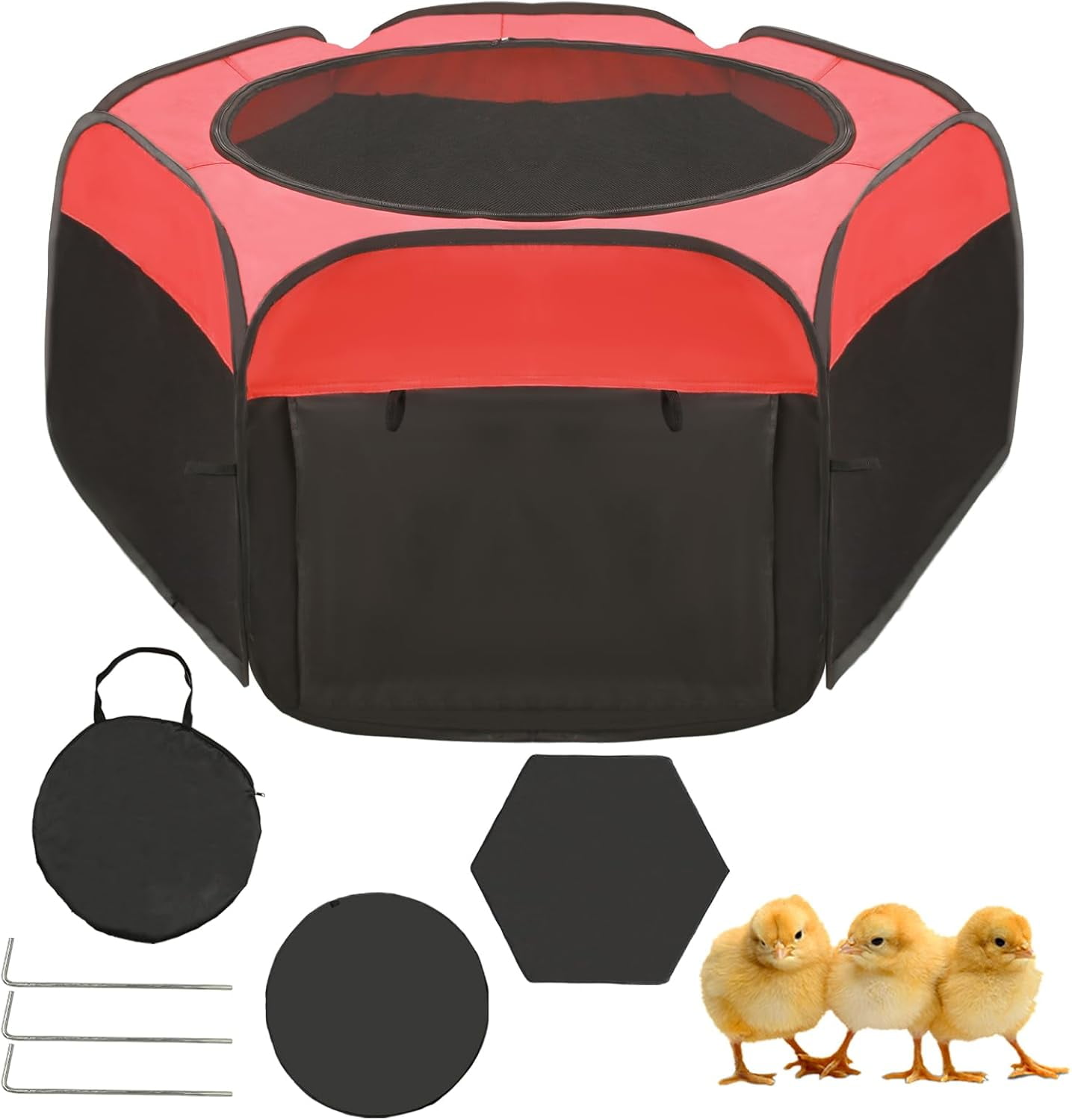 Chicken Brooder Box for Chick Starter Kit - Double Door Chick Brooder ...