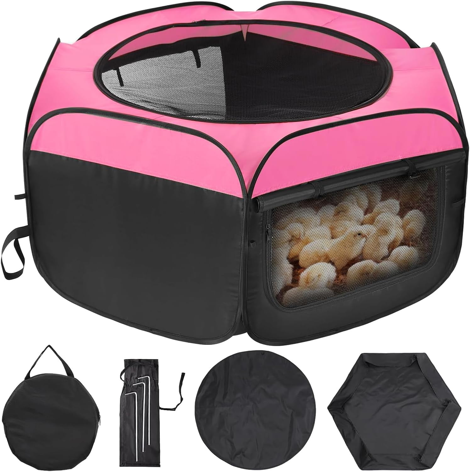 Chicken Brooder Box for Chick Starter Kit,Portable Chick Brooder Pen ...
