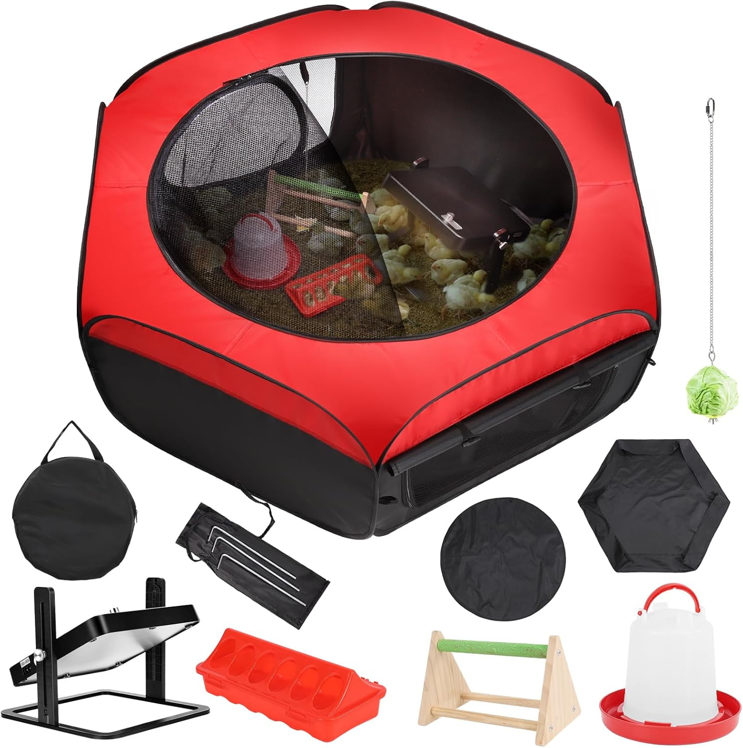 Chicken Brooder Box for Chick Starter Kit,Portable Chick Brooder Pen ...