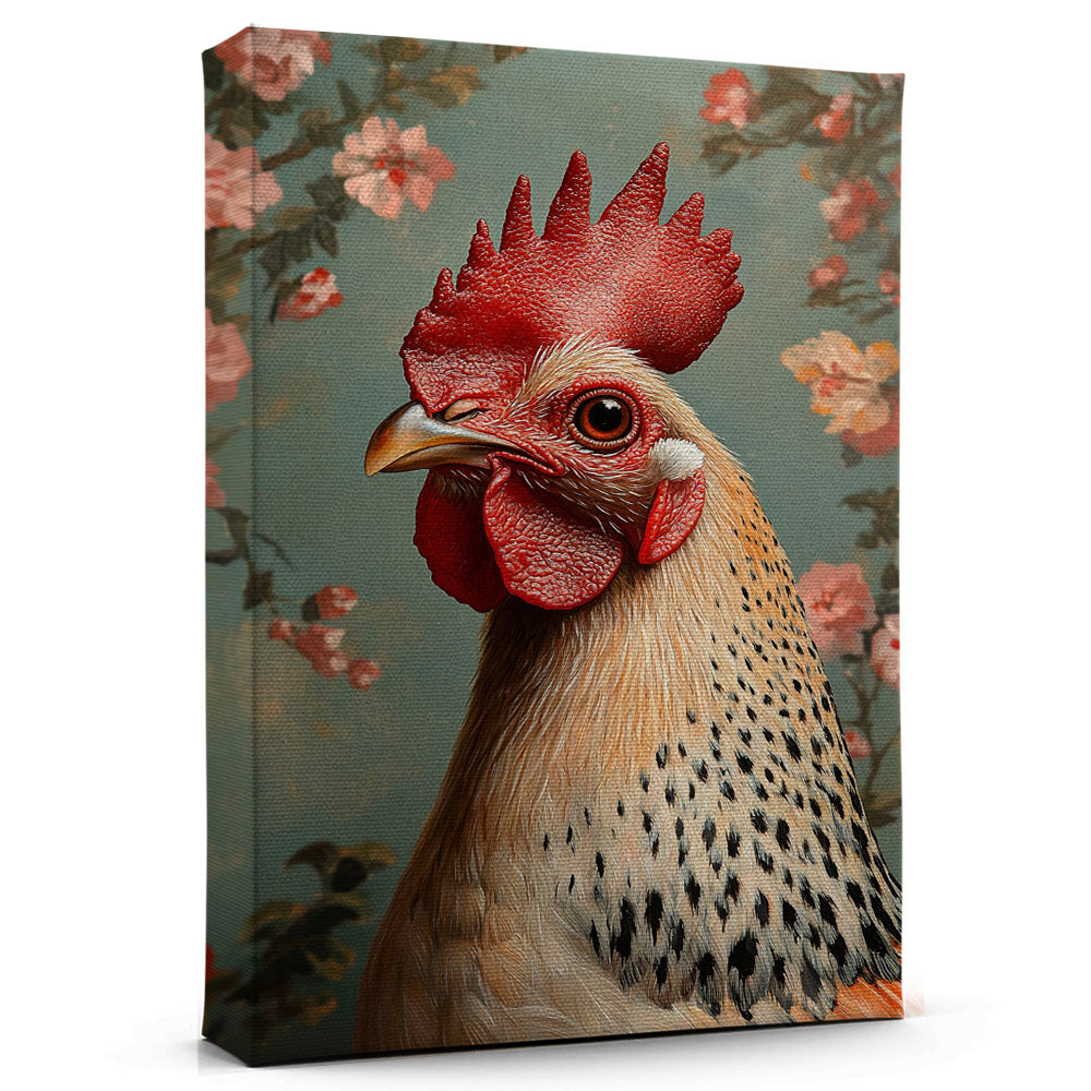 Chicken Buff Brahma Hen Canvas Painting Animal Artwork,Colorful Chicken ...