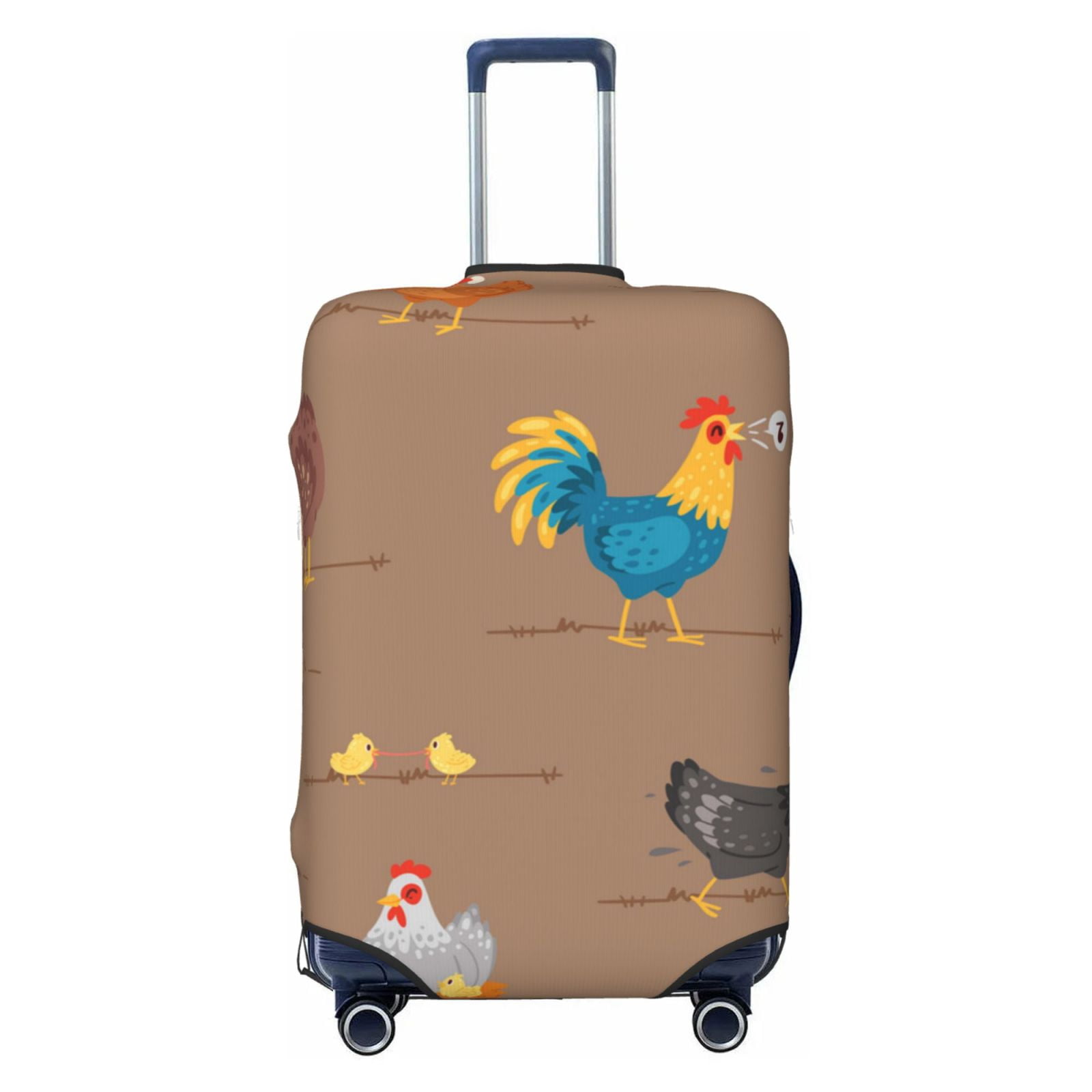 Chicken Cartoon Chick Hen Music Travel Luggage Cover Suitcase Protector ...