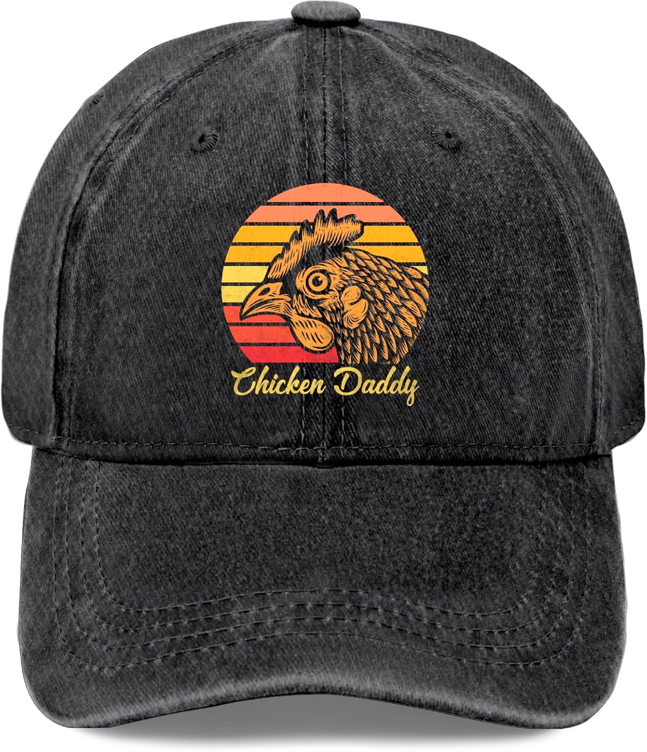 Chicken Chicken Daddy Hat Farm Vintage Cotton Washed Baseball Caps ...