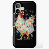 Chicken Christmas Tree String Lights Phone Case 17 16 15 14 13 12 11 ...
