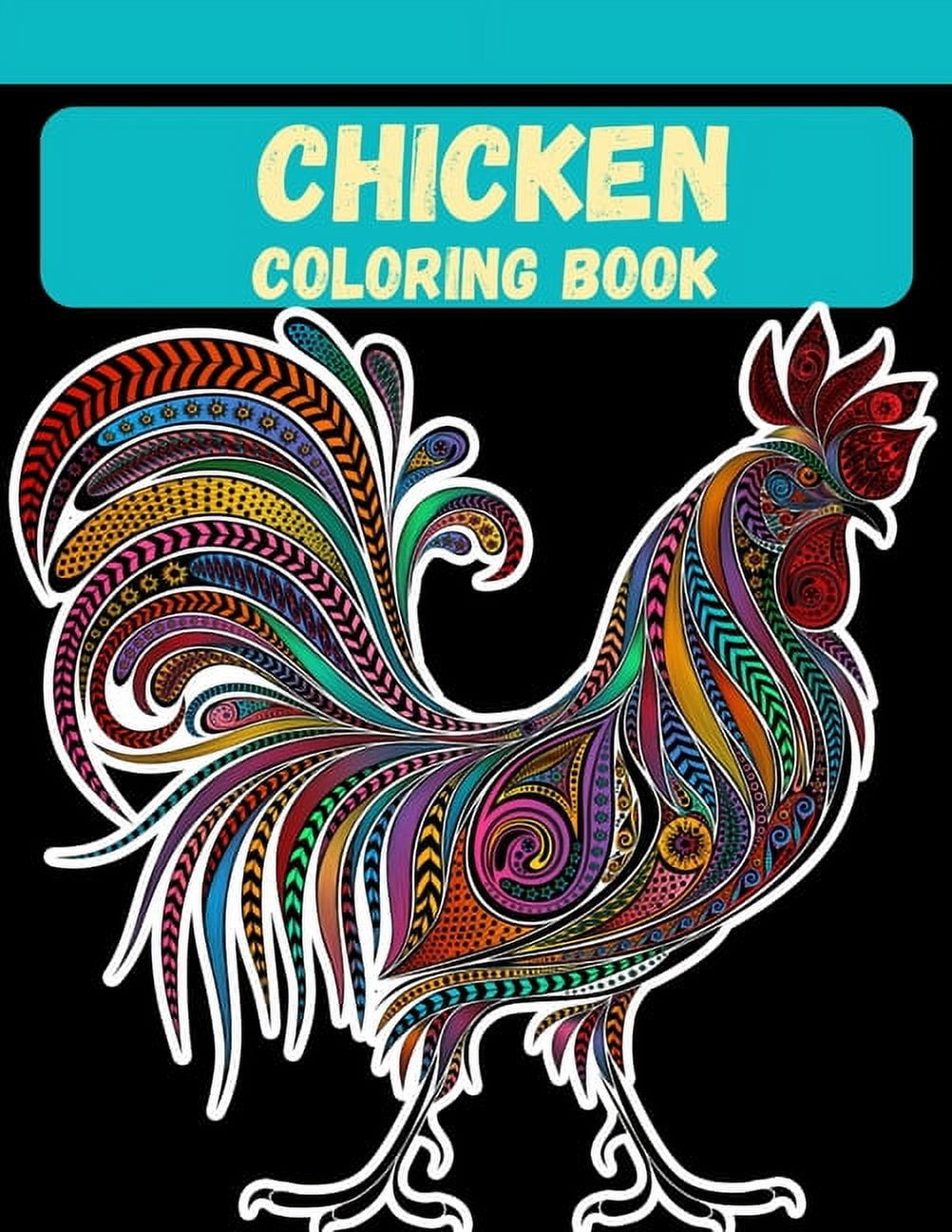 Chicken Coloring Book: Best size (8.5*11) Coloring Book For Kids, Boys ...