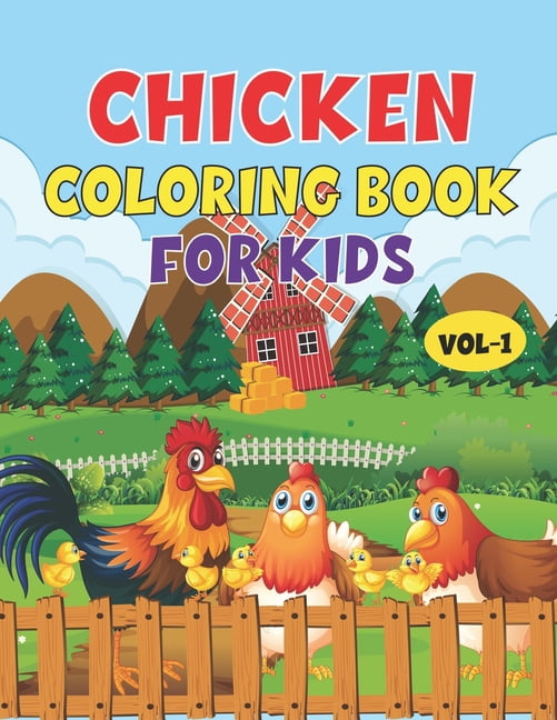 Chicken Coloring Book For Kids : Best Chicken Children Activity Book ...