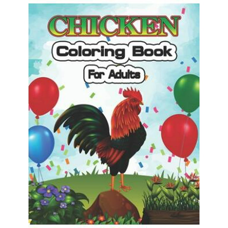 chickens coloring book