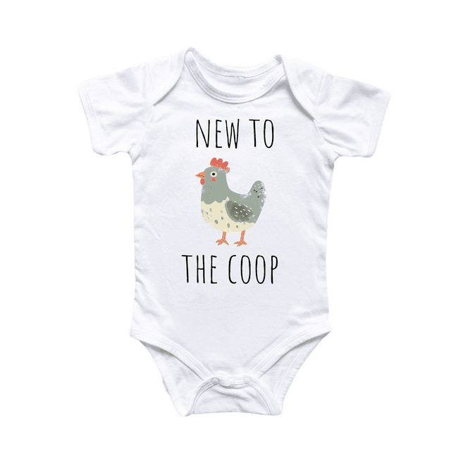 Chicken Coop - Baby Boy Girl Clothes Infant Bodysuit Funny Cute Newborn 9 - Walmart.com