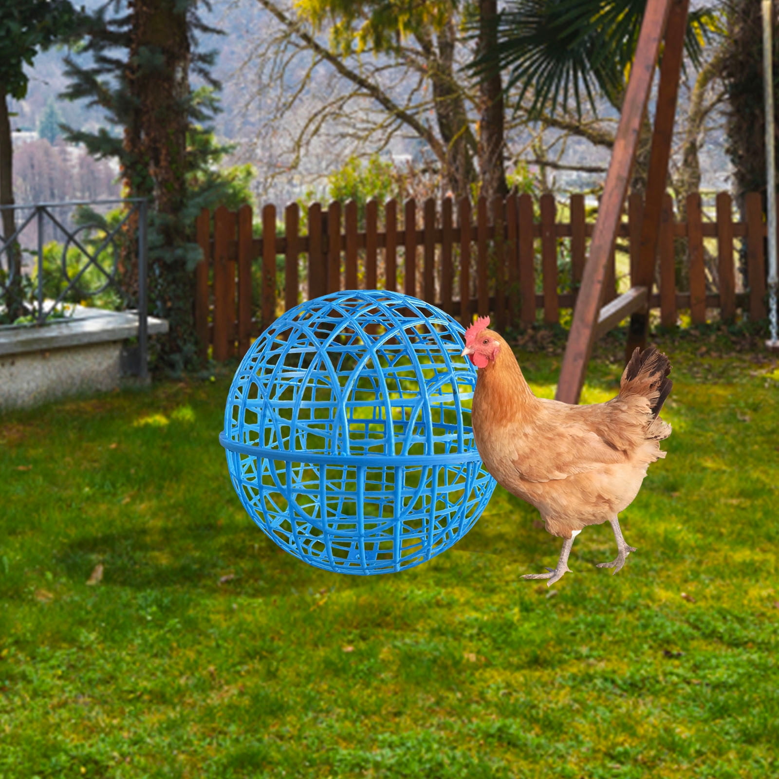 Chicken Coop Ball Cage Rolling Enclosure Outdoor Backyard Farms - Hutch ...