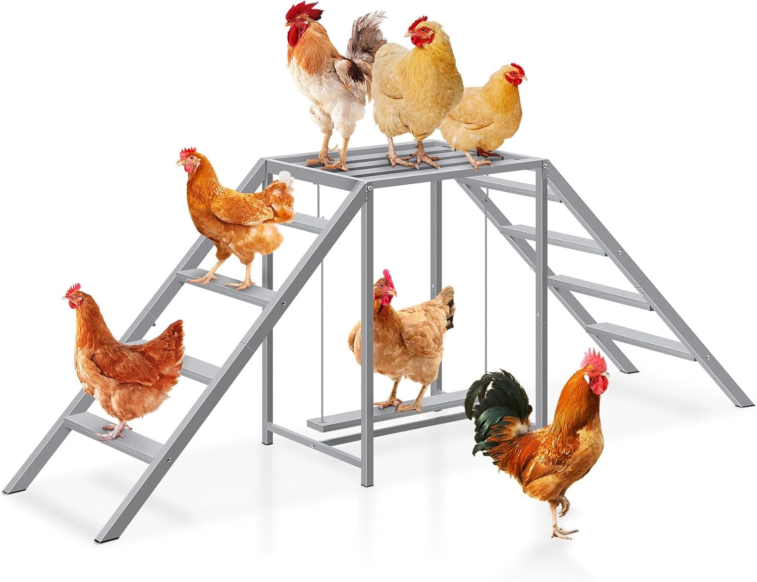 Chicken Coop, Chicken Perches with Swing, Chicken Roosting Bars ...
