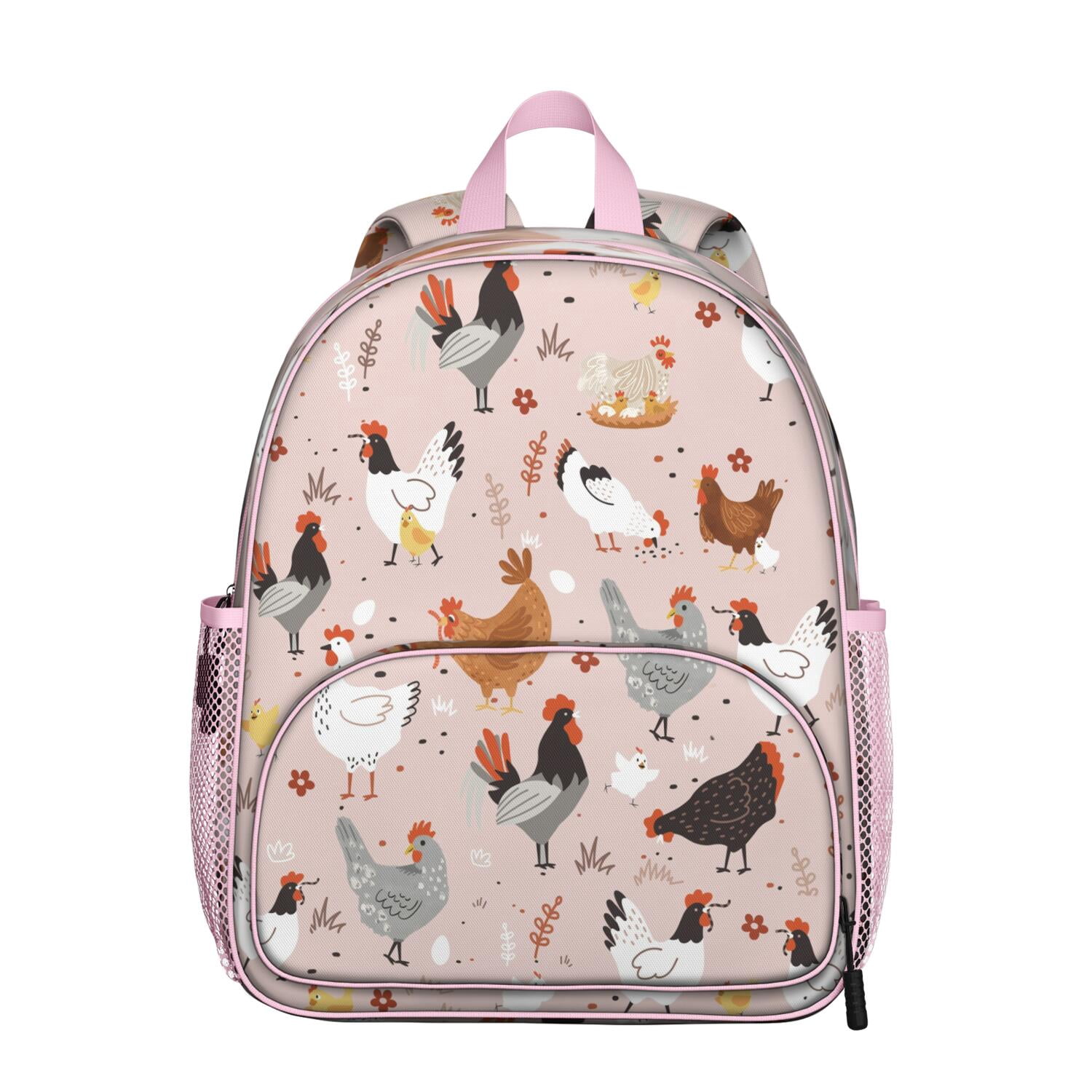 Chicken Coop Design Student Backpack – Farm Animal Art with Rooster ...