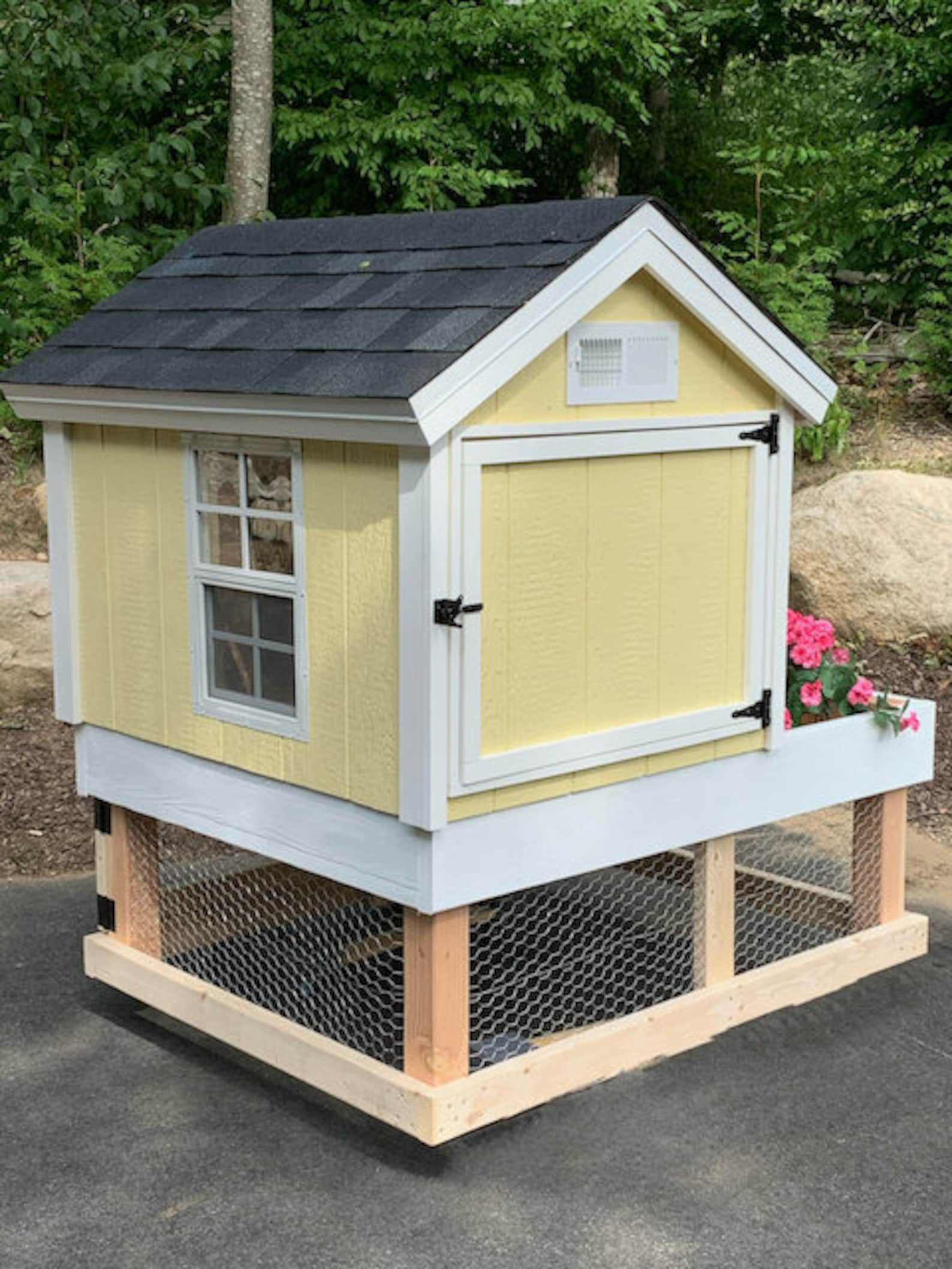 Chicken Coop Plans 4×5 Easy Garden Chicken Coop Building Instructions ...