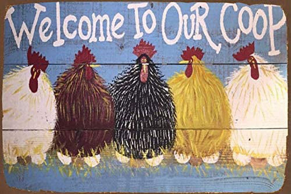 Chicken Coop Sign Large Rustic Country Sign Hens Roosters Farm Sign ...