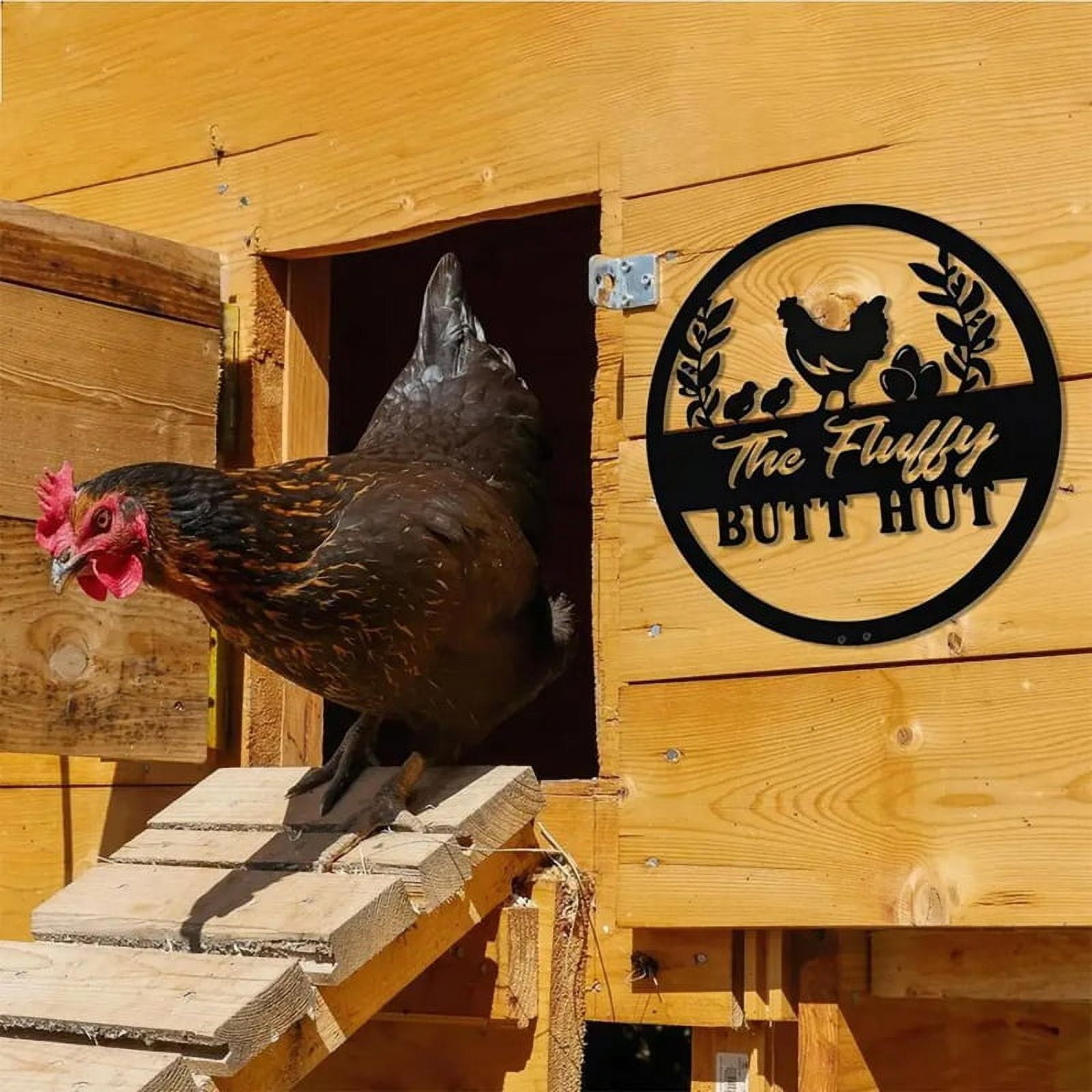 Chicken Coop Sign Rustic Farmhouse Hen House Metal Yard Art Decor for ...
