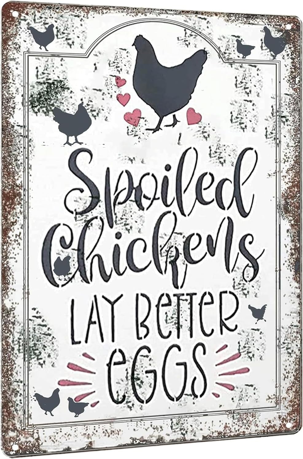 Chicken Coop Signs Outdoor-Farmhouse Farm Spoiled Chickens Lay Better ...