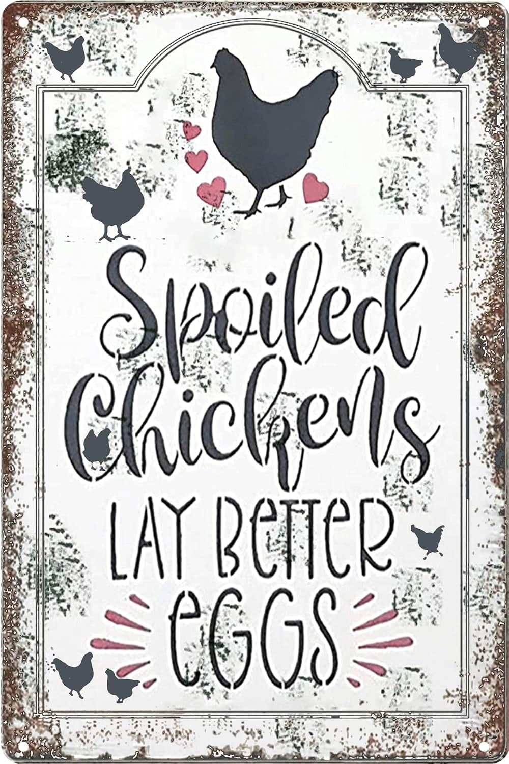 Chicken Coop Signs Outdoor-Farmhouse Farm Spoiled Chickens Lay Better ...