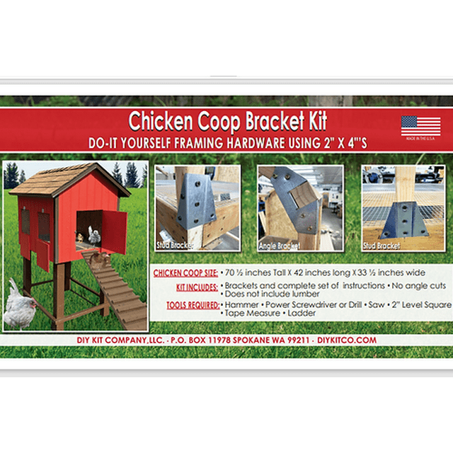 Chicken Coop. The Original Chicken Coop Bracket Kit by DIY Kit Company ...