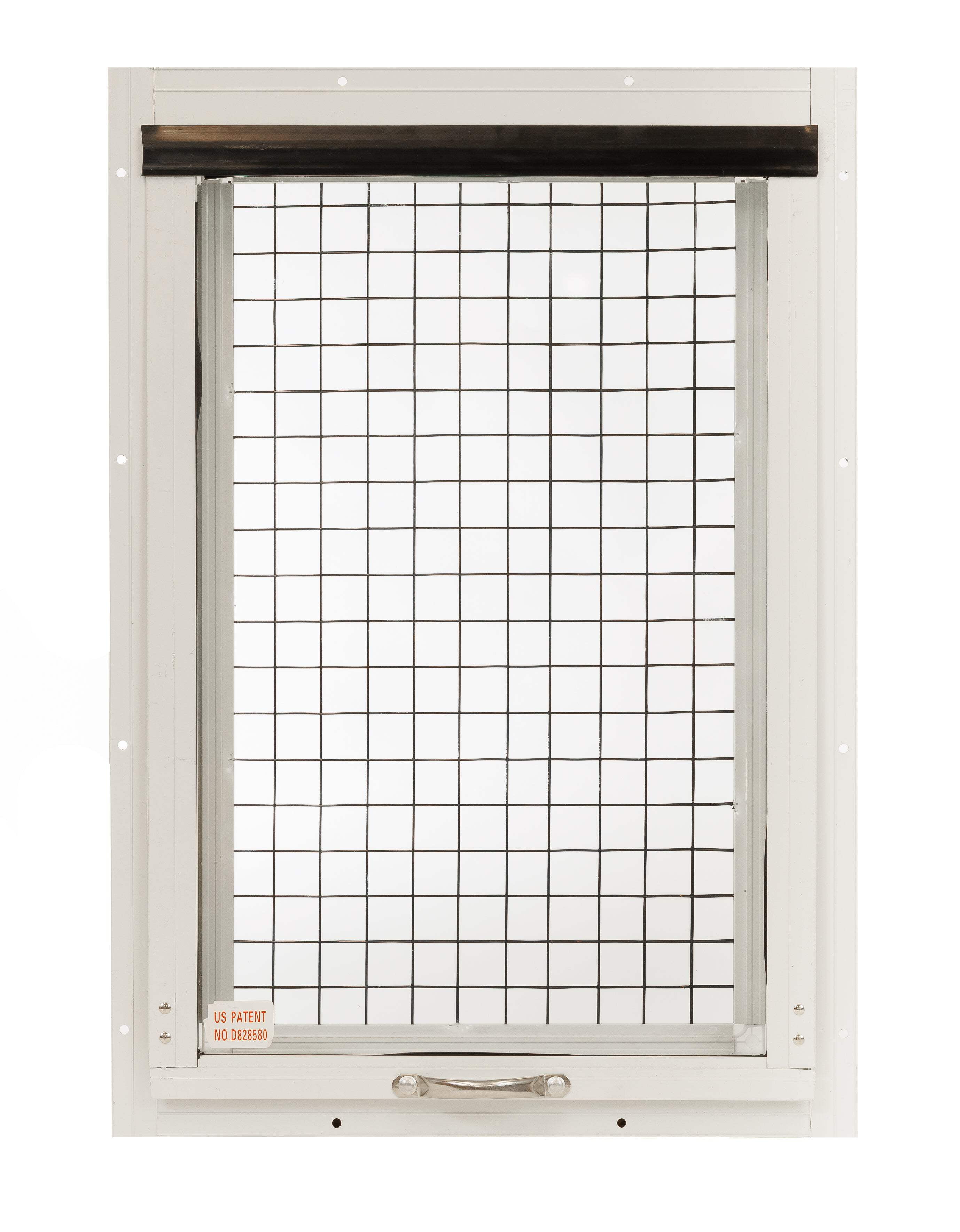 Chicken Coop Window 14" W x 21" H, Flush Mount Tilt Out White for ...