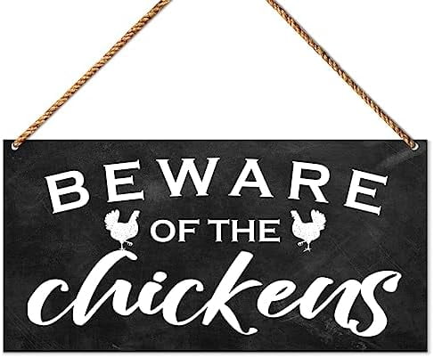 Chicken Coop Wood Sign Decor Farmhouse Farm Sign Decoration for Chicken ...