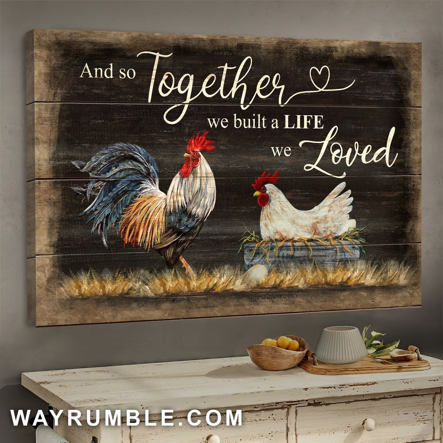 Chicken Couple, And So Together We Built A Life We Loved - Couple ...