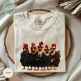 Chicken Crew Graphic Tee Rooster Squad Suit Outfit Cartoon Farm Animal ...