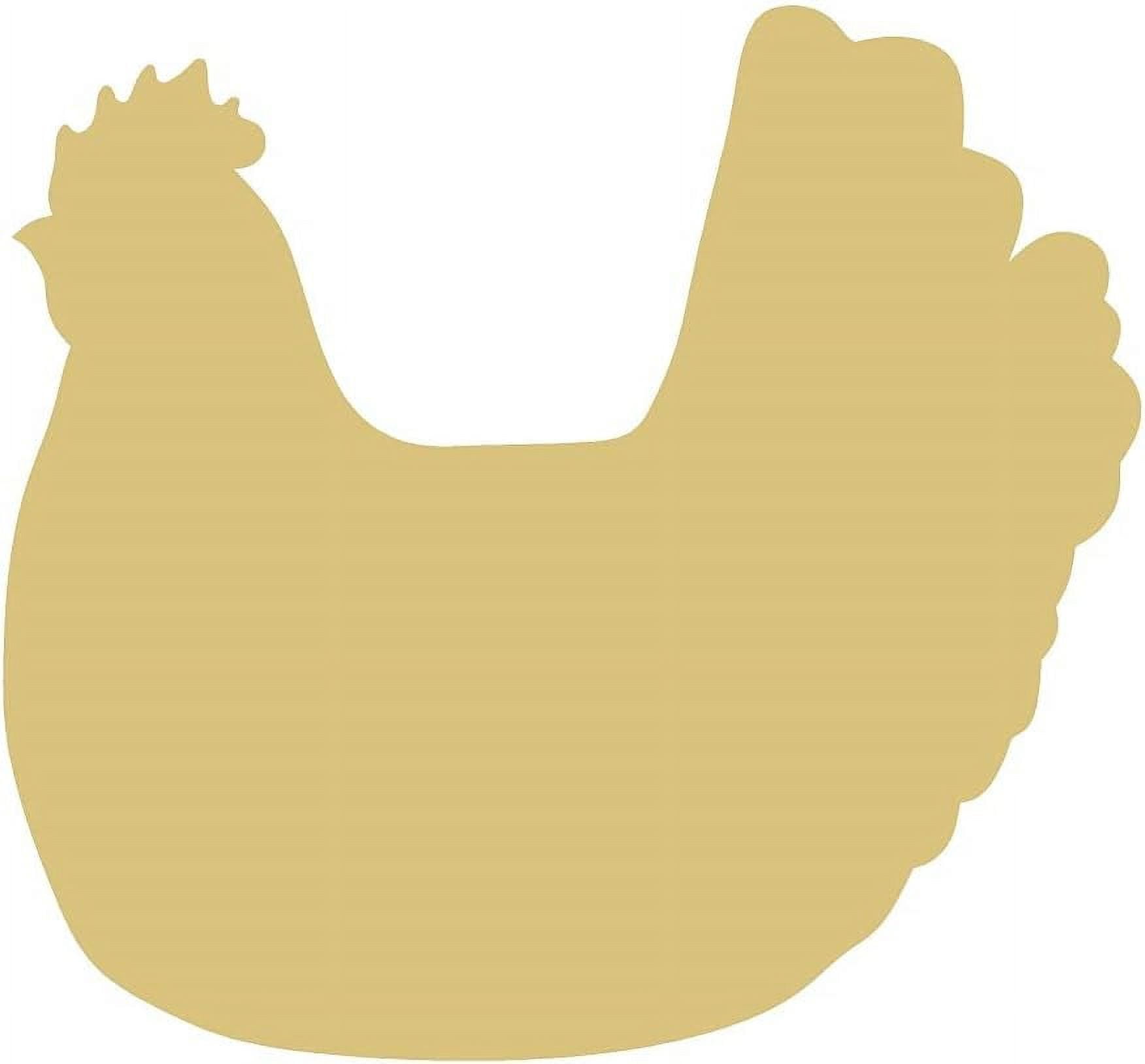Chicken Cutout Unfinished Wood Animal Kids Craft Farm House Decor ...