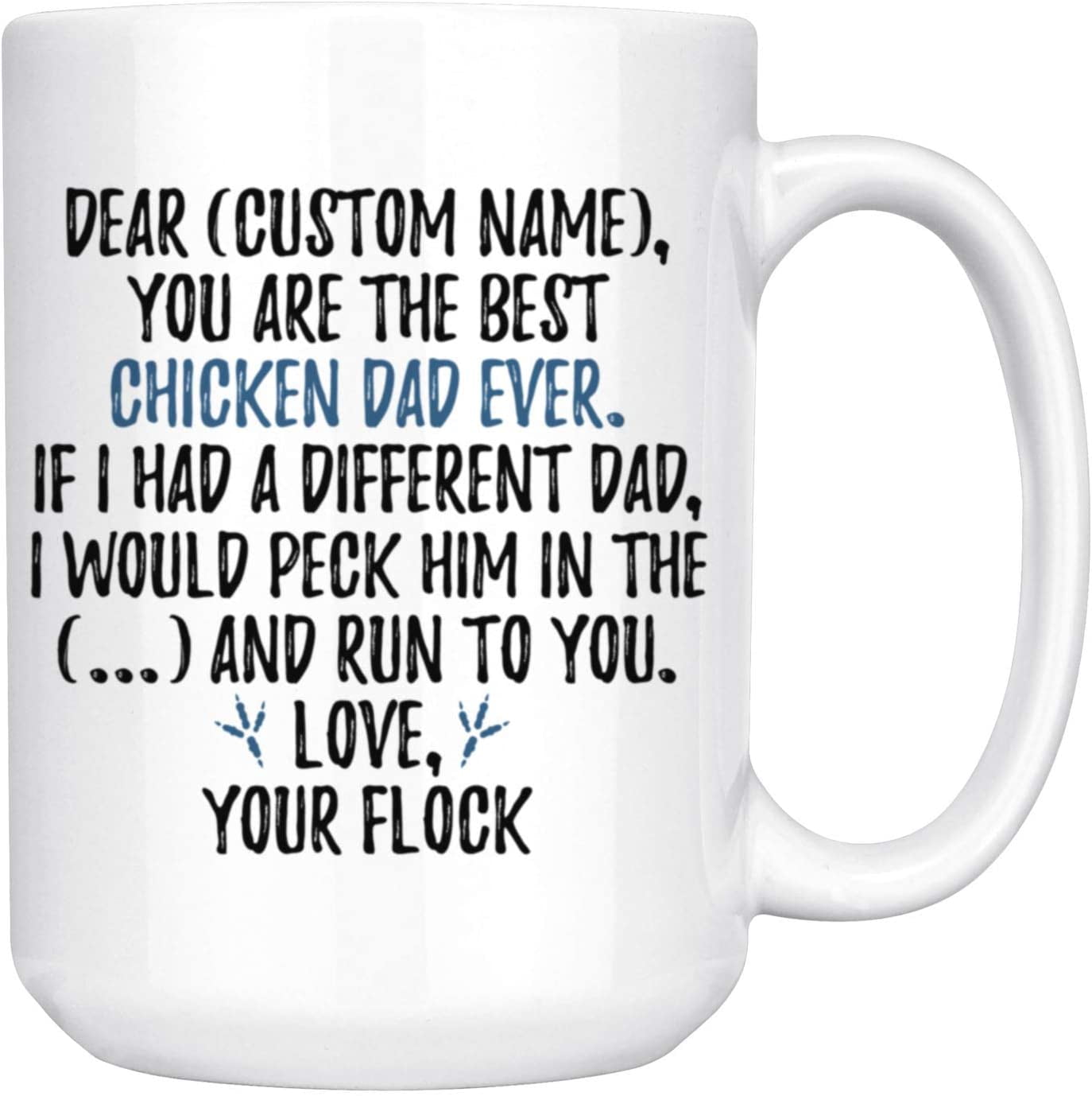 Chicken Dad Mug, Chicken Mens, Chicken Daddy Mug, Chicken Owner Present ...