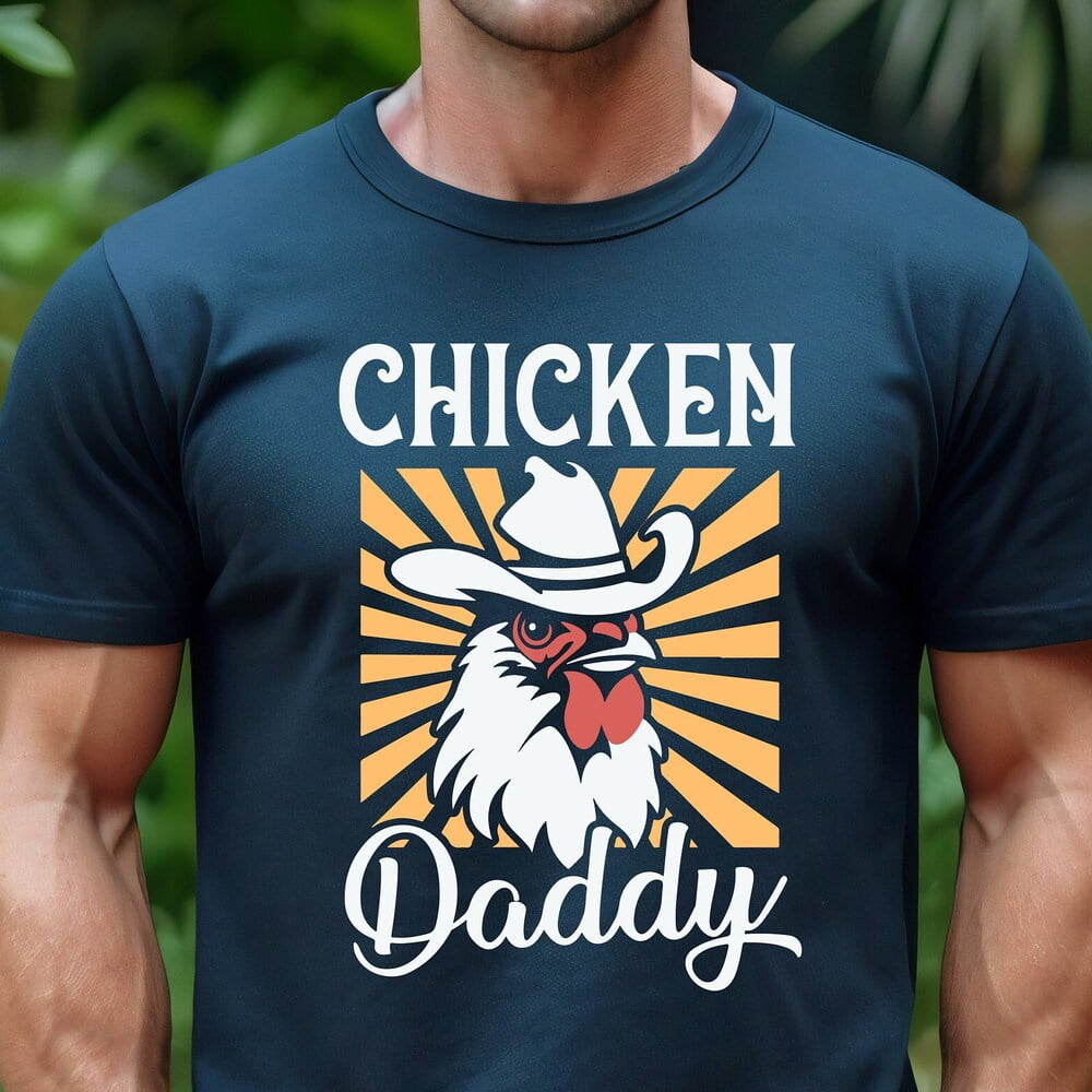 Chicken Daddy Shirt, Chicken Owner Gift Tshirt, Father'S Day Gift ...