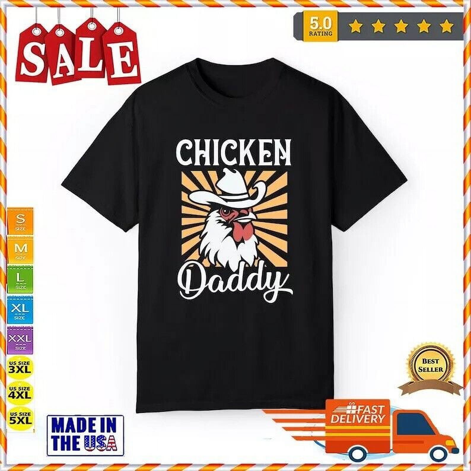 Chicken Daddy Shirt, Chicken Owner Gift Tshirt, Father's Day Chicken ...
