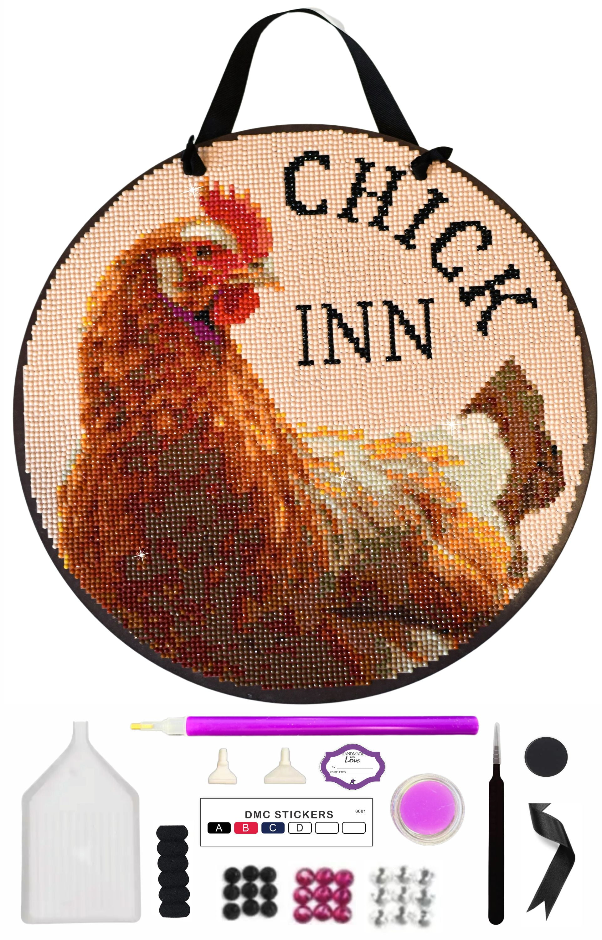 Chicken Diamond Painting Kit - Walmart.com