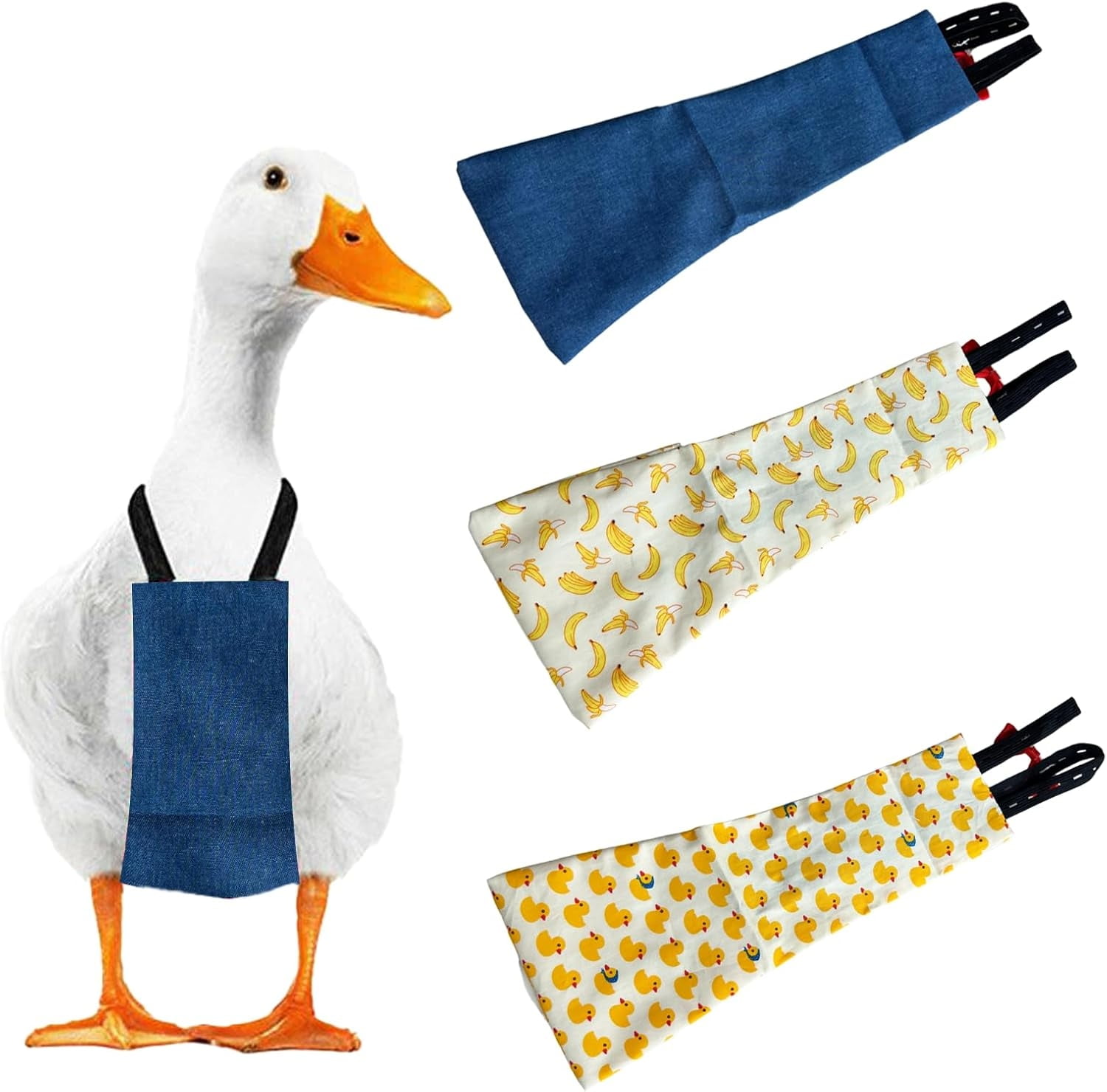 Chicken Diapers for Hens - 3 Pack Pet Duck Diapers Adjustable with Bow ...