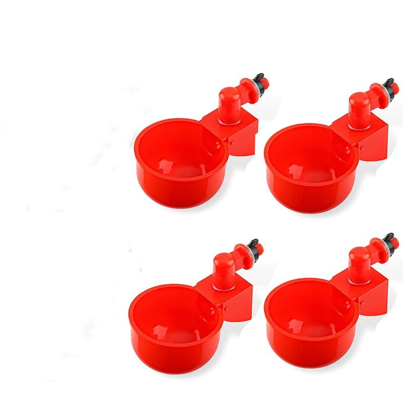 Chicken Drinking Cup Automatic Drinker Chicken Feeder Plastic Poultry ...