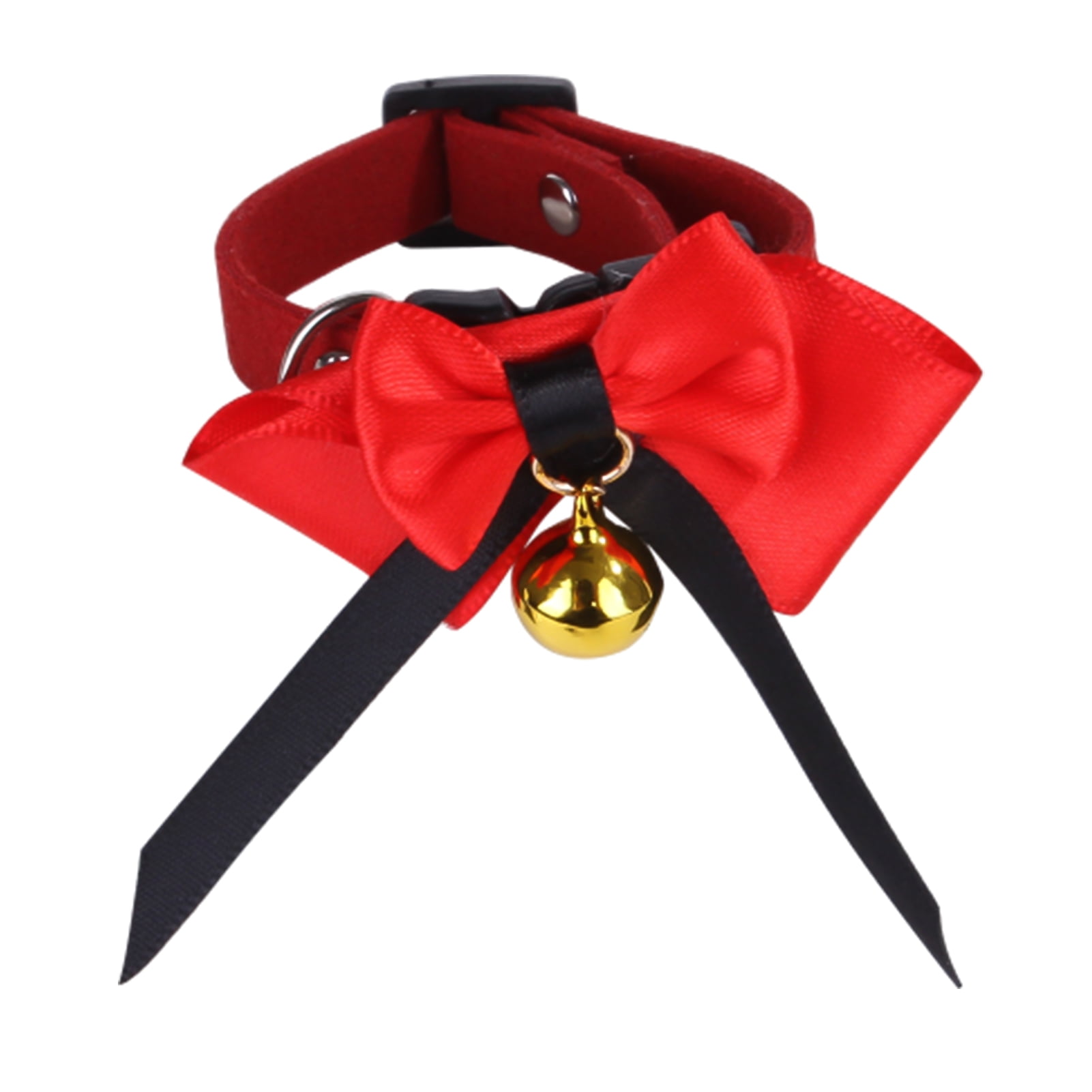 Chicken Duck Collar, Soft Cloth Metal Bell Adjustable Pet Bowtie Neck ...