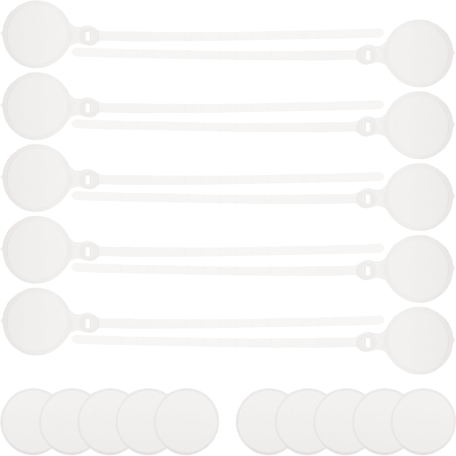 Chicken Leg Bands for Poultry Marking and Decoration 50 Pieces White ...