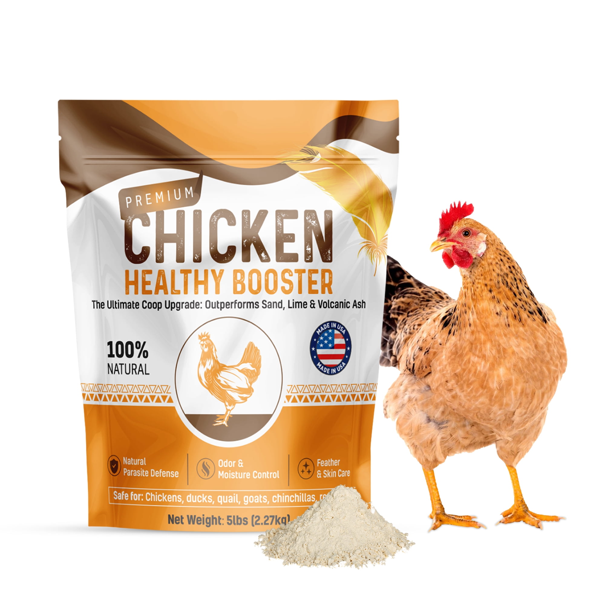 Chicken Dust Bath Mix, 5 lb - All-Natural Diatomaceous Earth & Volcanic ...