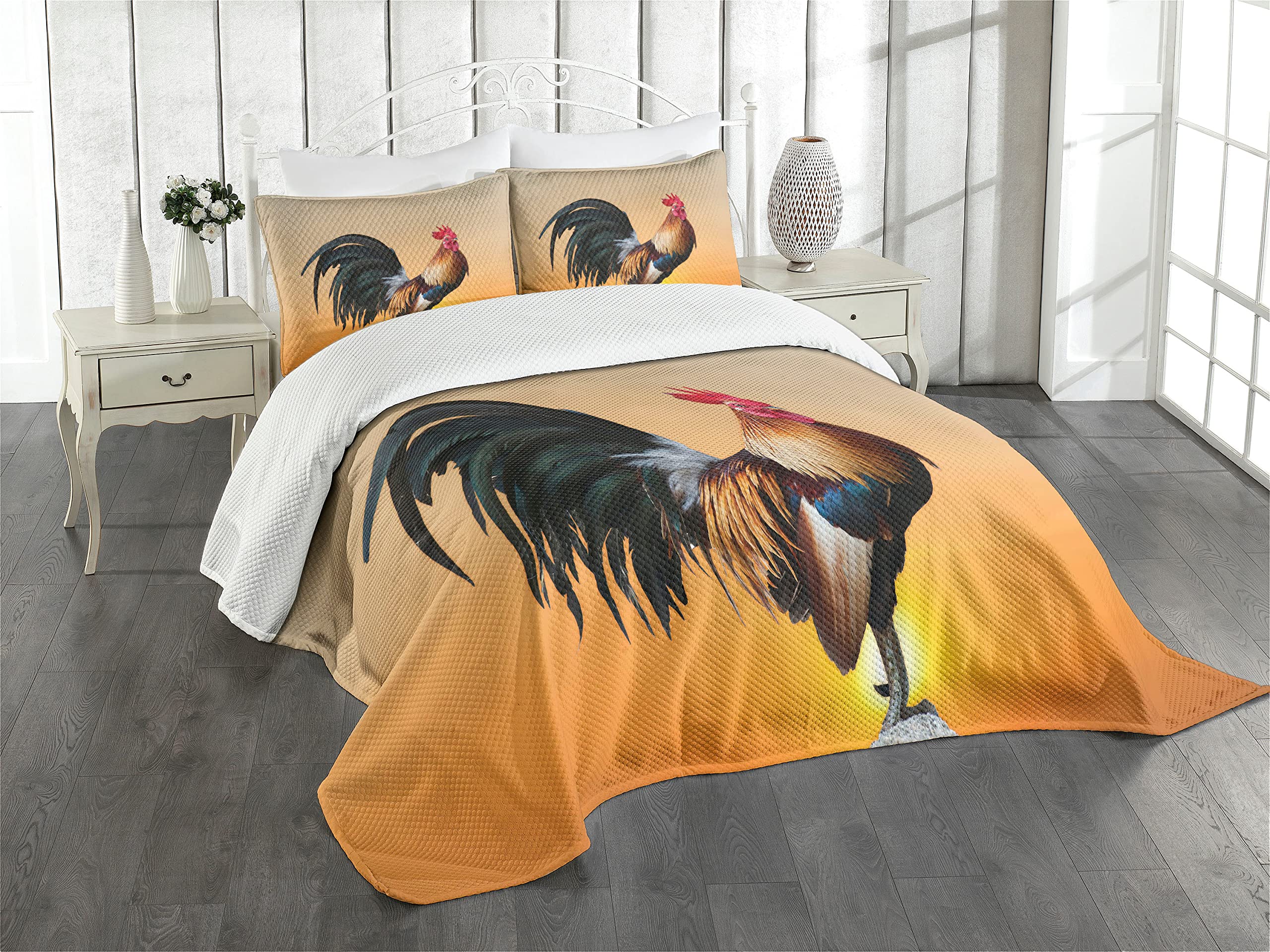 Chicken Duvet Cover Cartoon Chicken Comforter Cover for Kid Boy Girl ...