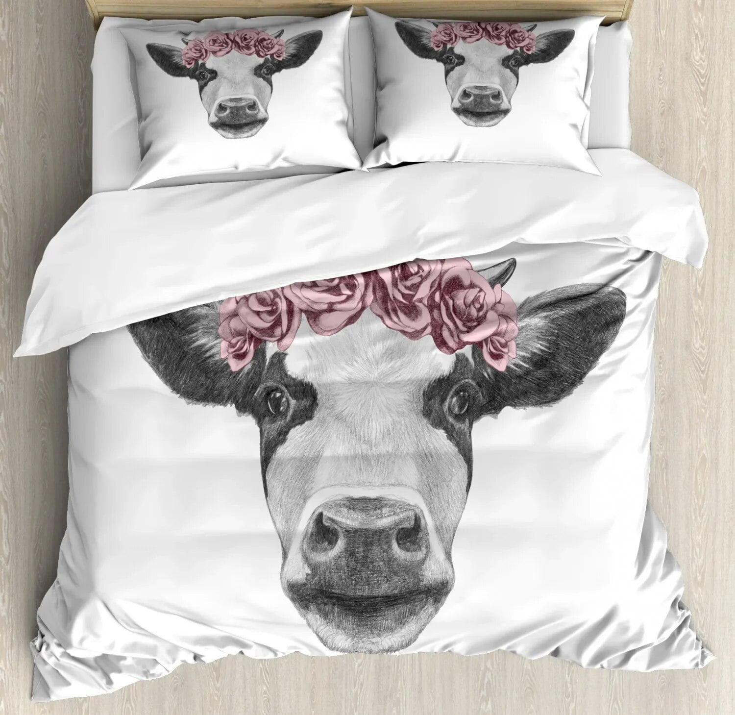 Chicken Duvet Cover Lovely Hen Pattern Bedding Set Kids Teens Adults ...