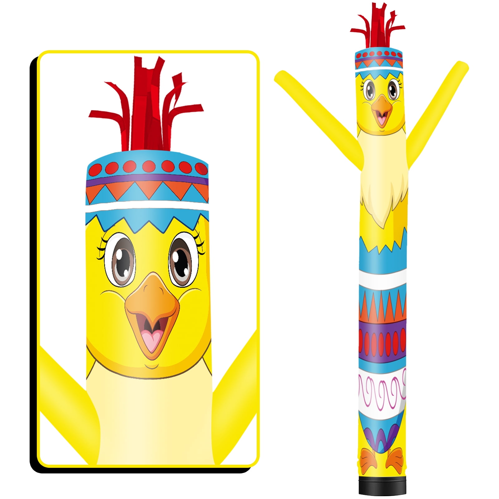 Chicken Easter Egg Inflatable Tube Man Wacky Wavy Dancing Guy for ...