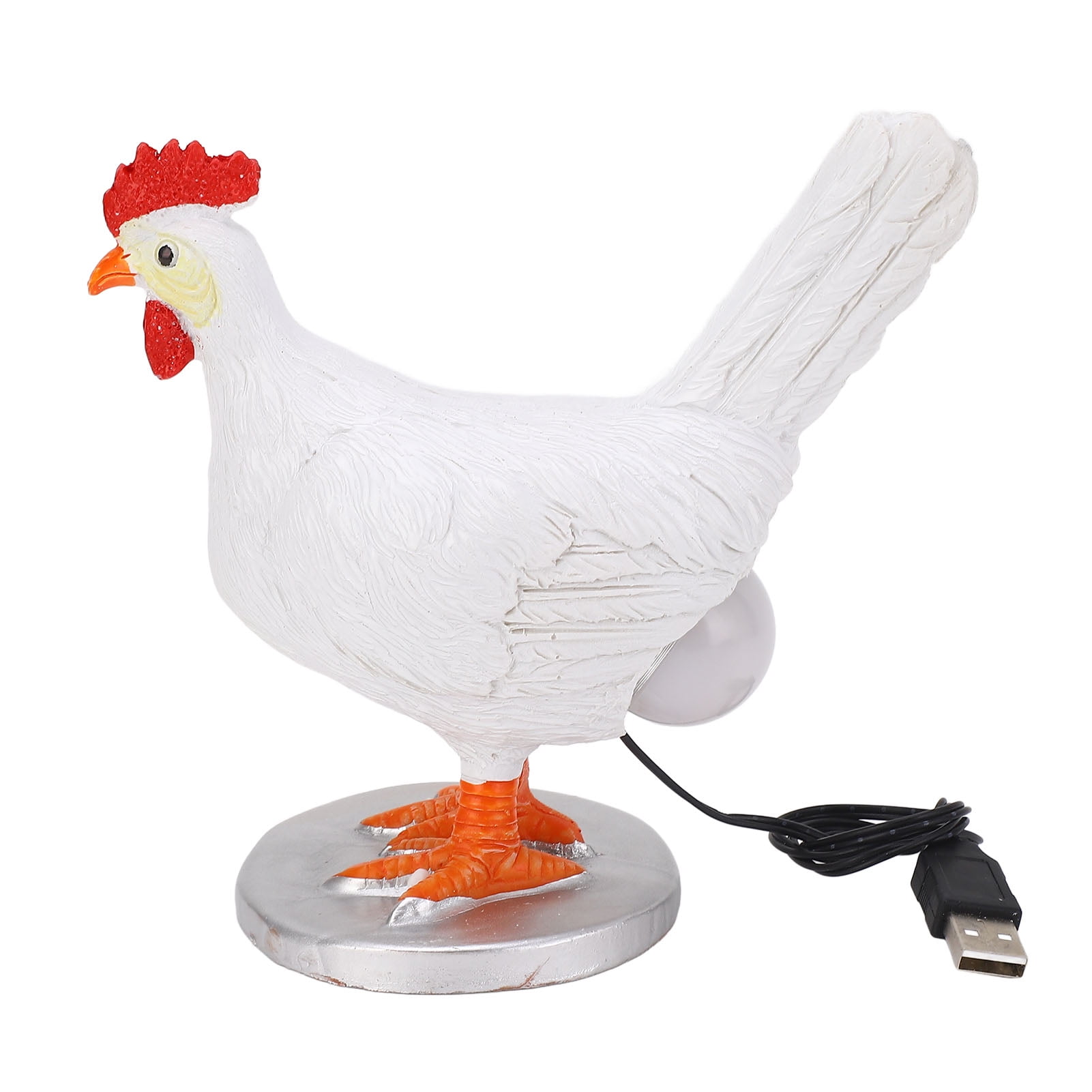 Chicken Egg Lamp 3D Hen Laying Egg Lamp Funny Resin Lifelike Chicken ...